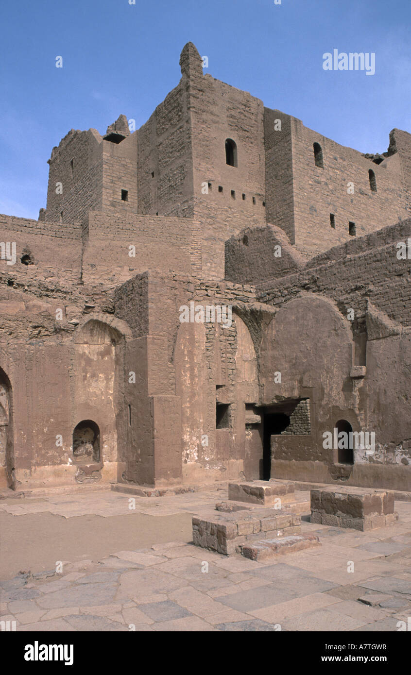 Old ruins of building under blue sky, Aswan, Egypt Stock Photo - Alamy