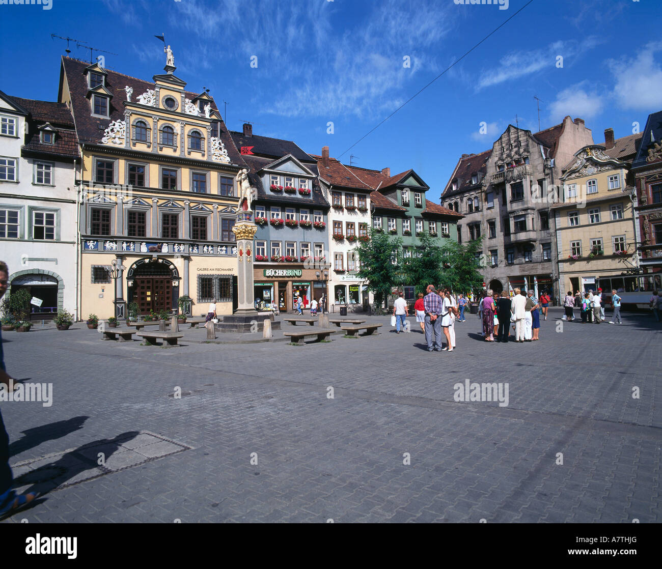 Tourists in street, Erfurt, Thuringia, Germany Stock Photo - Alamy