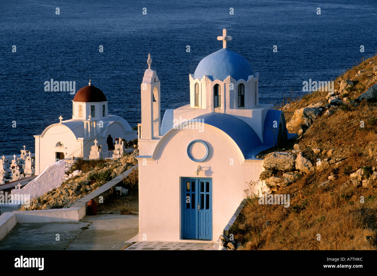 Greece, Dodecanese, Karpathos Island, chapels in Pigadia Stock Photo ...