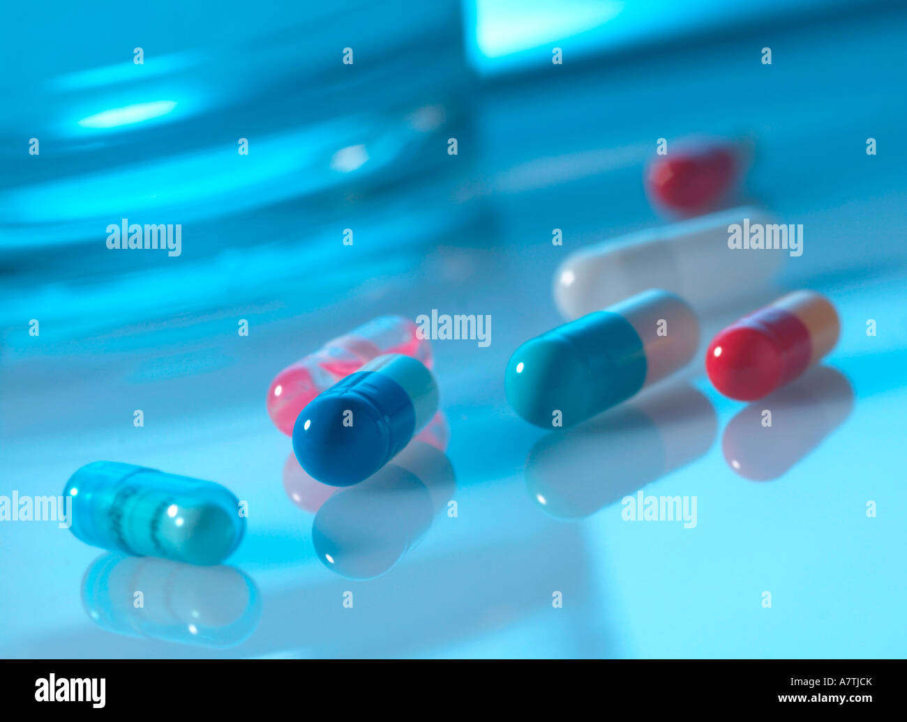 Close-up of capsules Stock Photo - Alamy