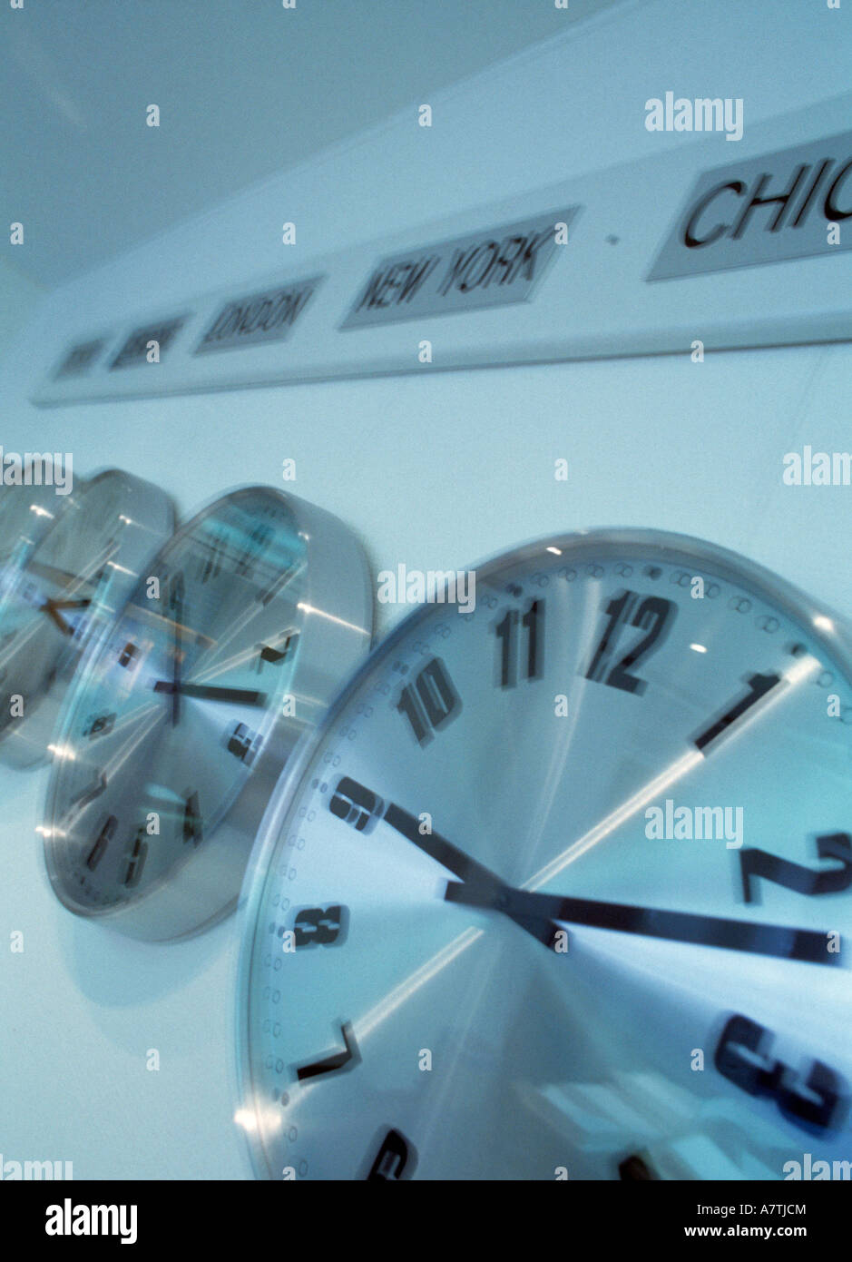 Close up clocks in row hi-res stock photography and images - Alamy