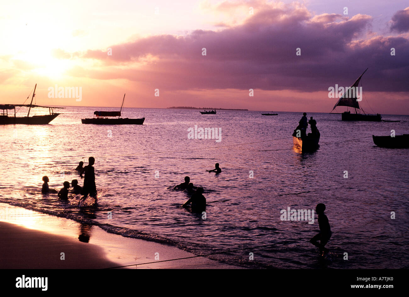 Tanzania, Zanzibar, Stone Town, sunset Stock Photo - Alamy