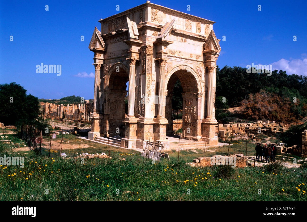 Libya, the Roman archaeological site of Leptis Magna (UNESCO World ...