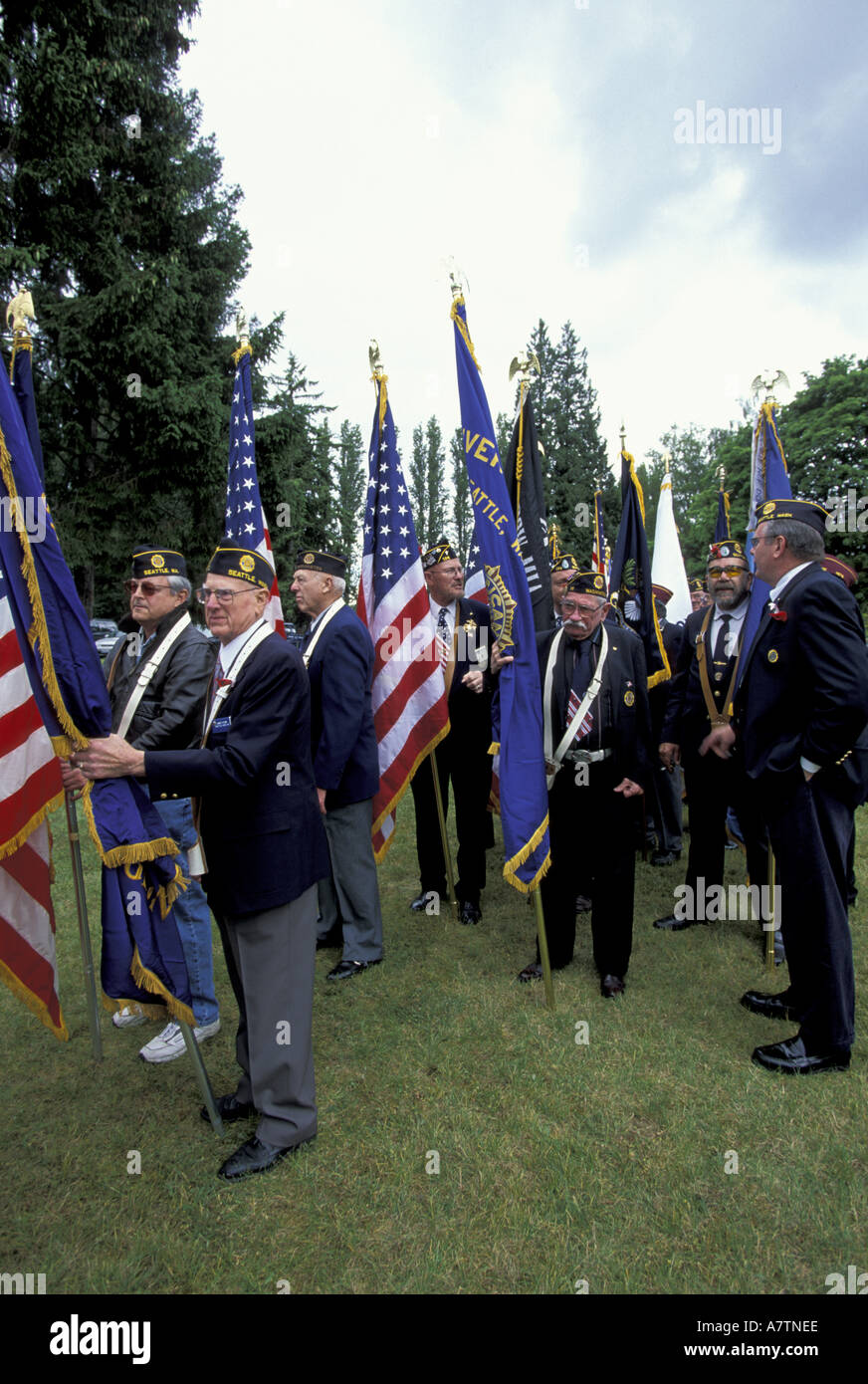 USA, WA, Seattle, Veteran's Day Ceremony Stock Photo - Alamy