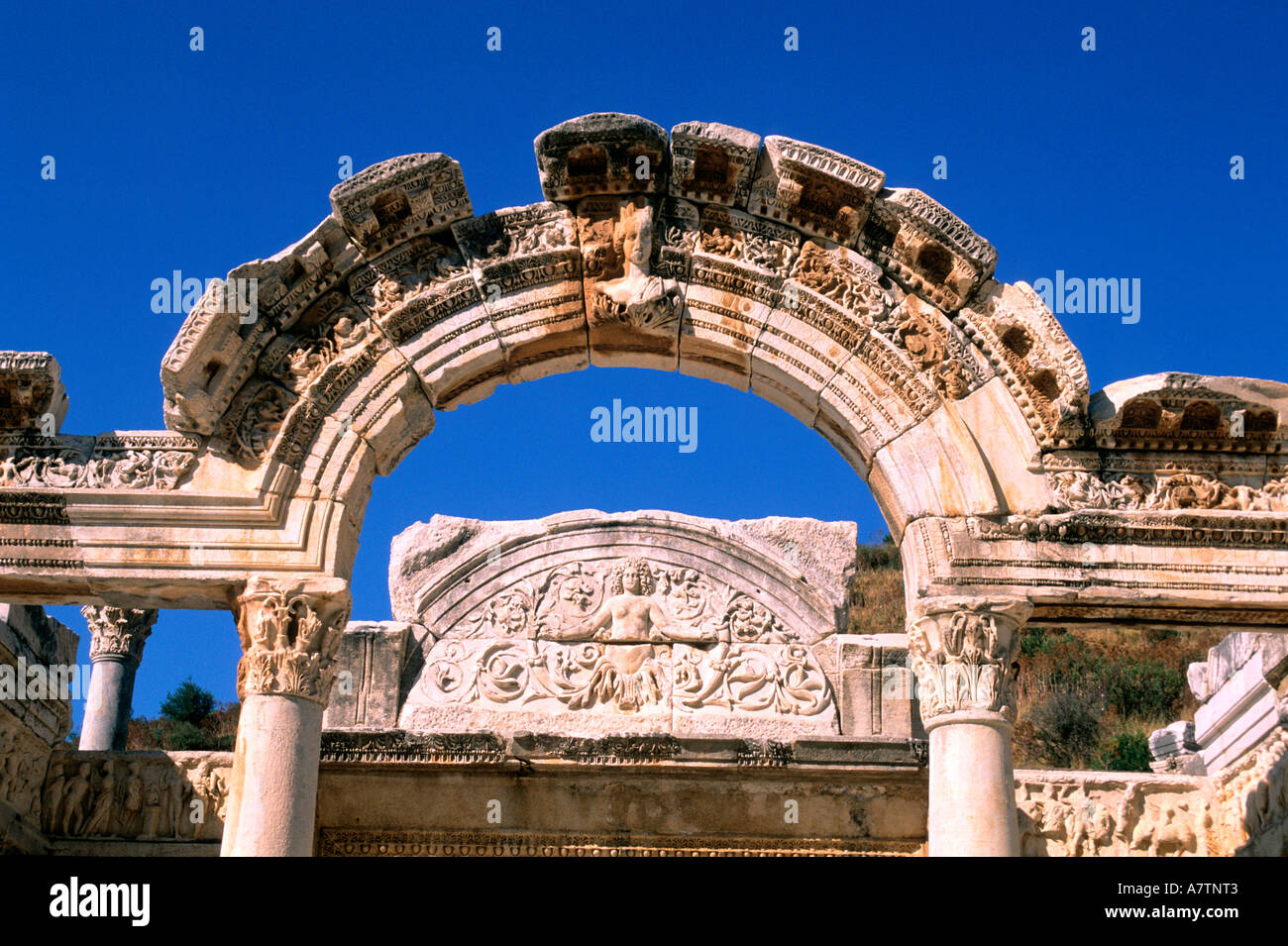 Turkey, the antique city of Ephesus on the Aegean sea coast, the ...