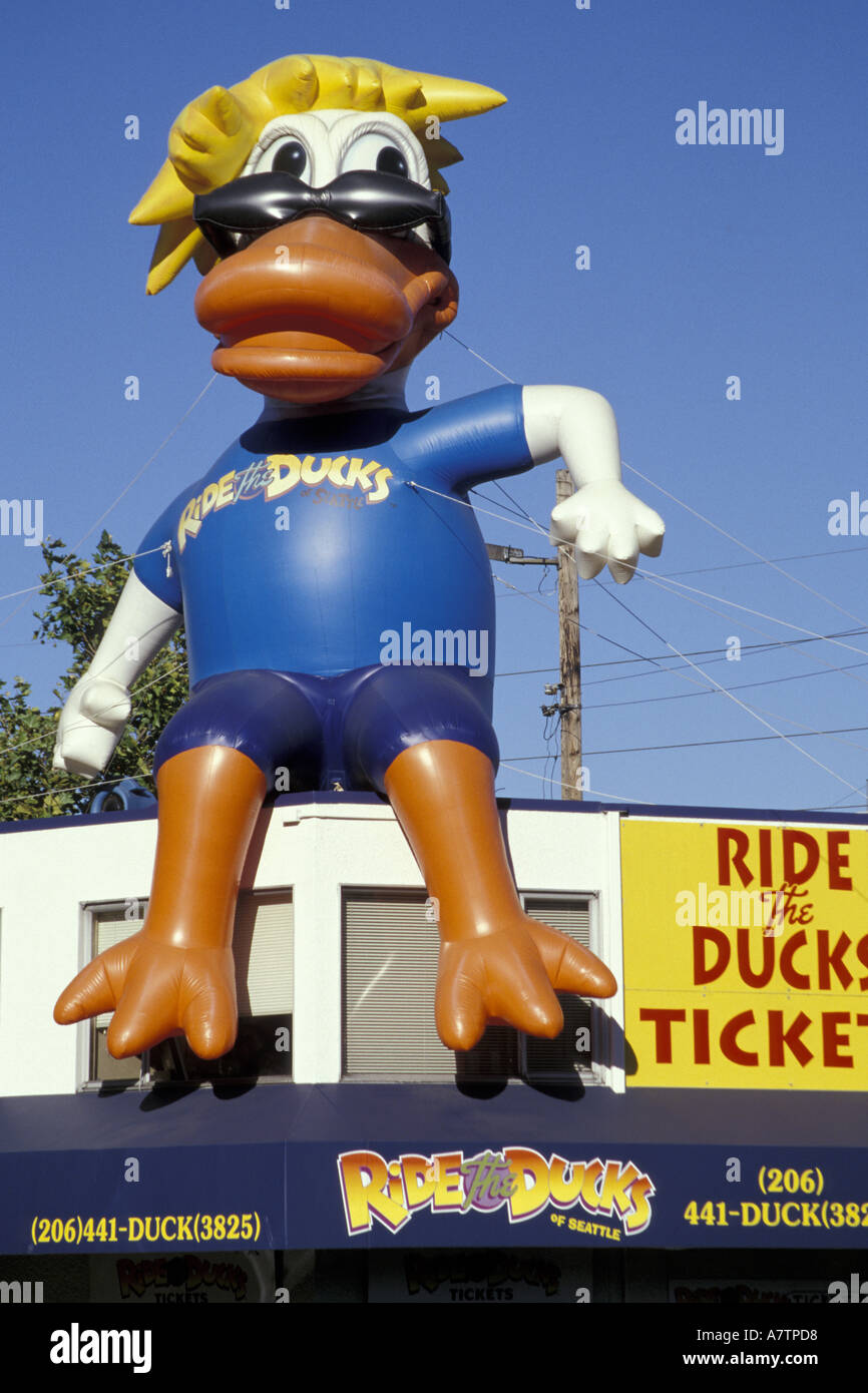 USA, Washington State, Seattle. Ride the Ducks display Stock Photo - Alamy