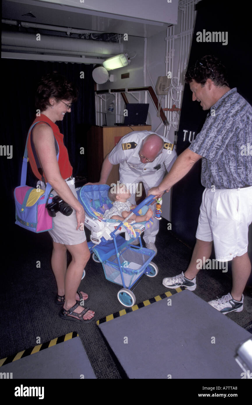 Security officer welcomes family aboard HAL Rotterdam VI cruise ship ...