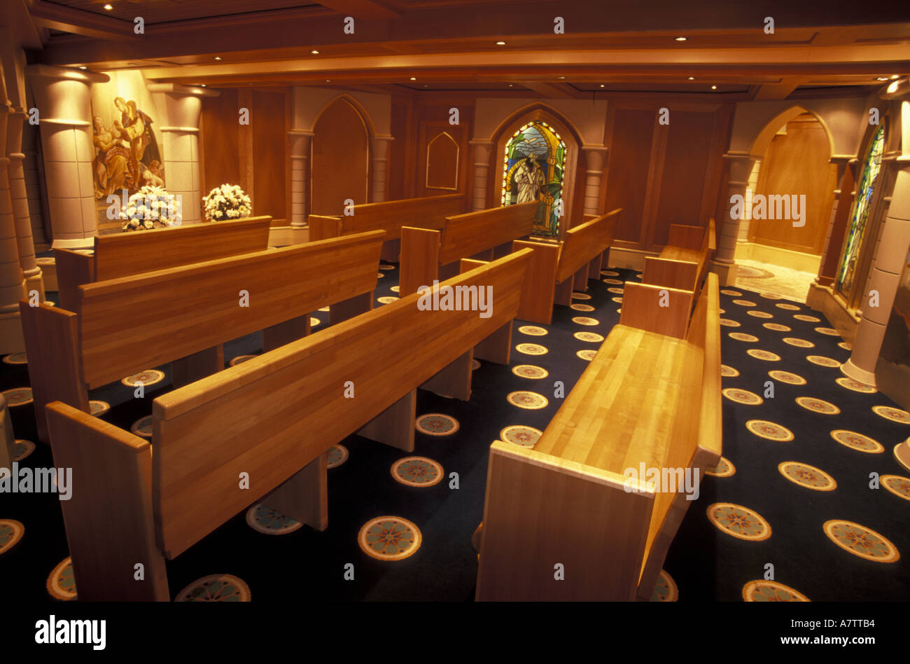 The Chapel aboard Carnival Spirit cruise ship Stock Photo - Alamy