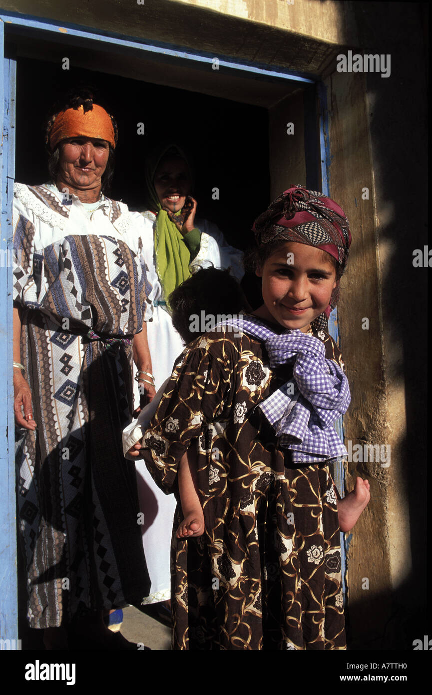 Morocco, Haut Atlas, Aït Bouguemez Valley, a Berber family Stock Photo ...