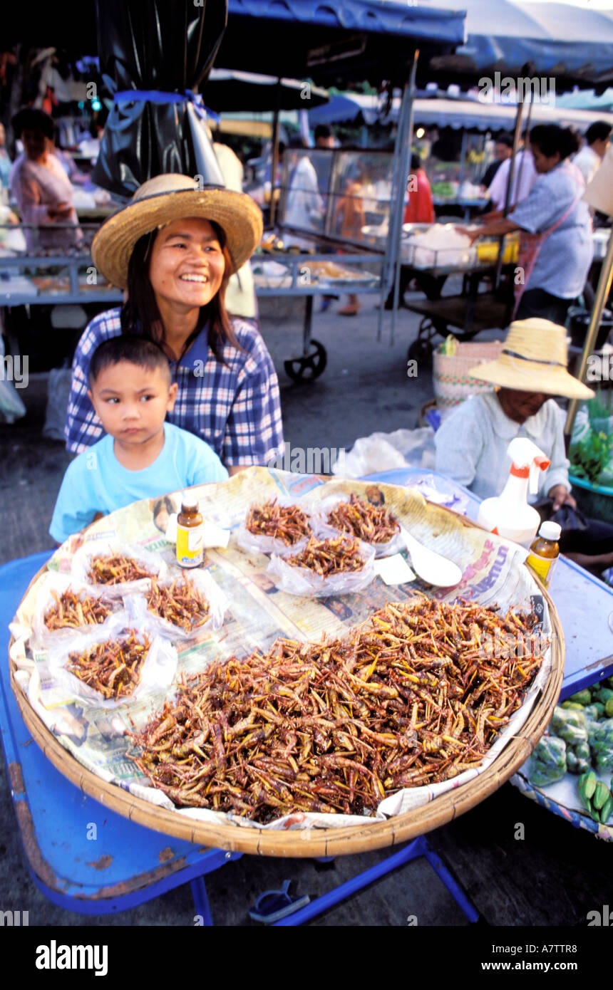Thailand, Phimai province, market countryside of Phimai city Stock ...