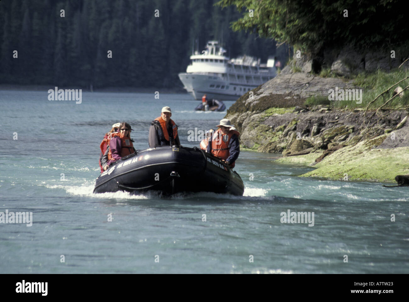 Alaska zodiac tour hi-res stock photography and images - Alamy