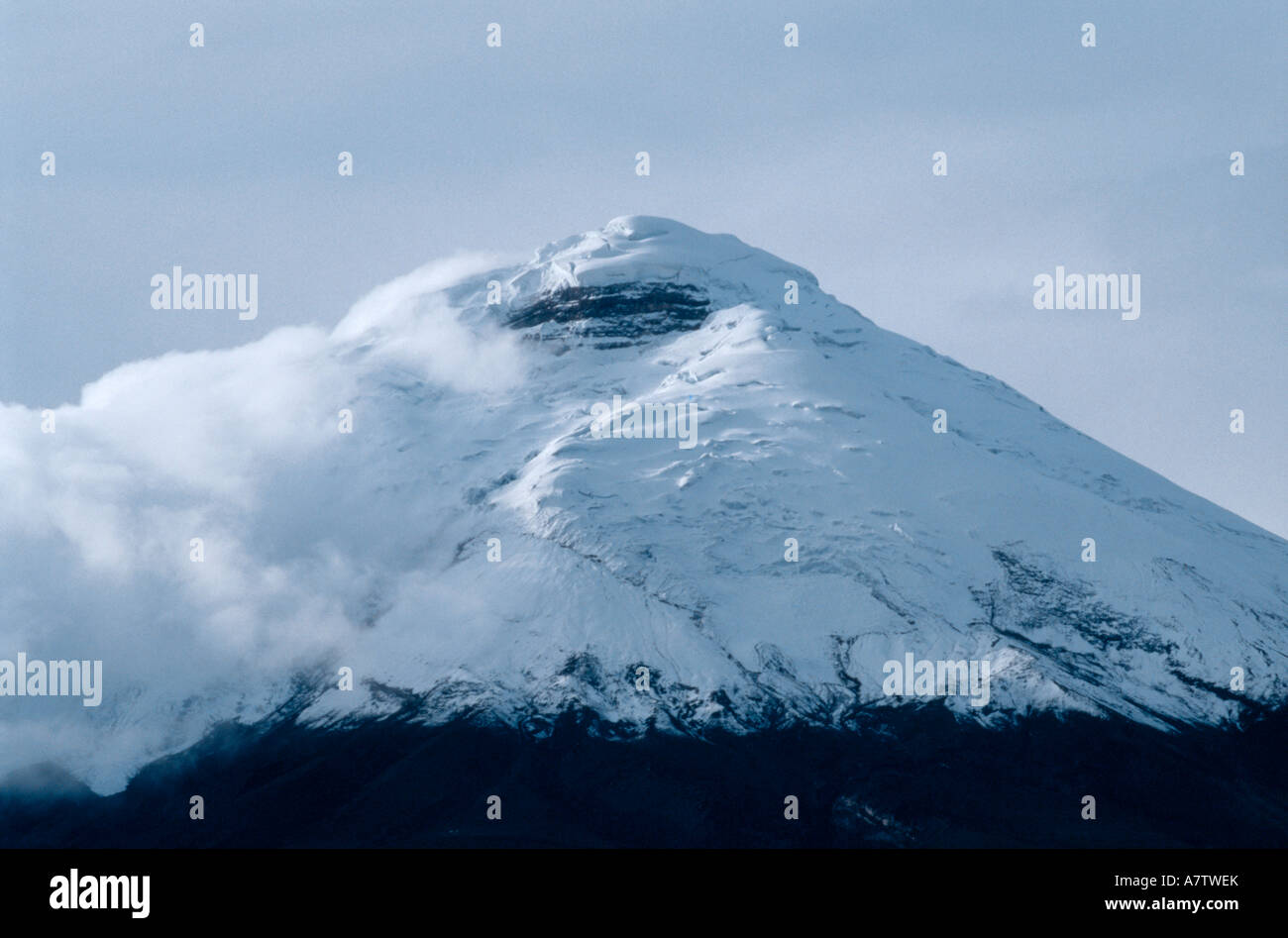 Panoramic view of mountain peak, Quito, Ecuador Stock Photo - Alamy