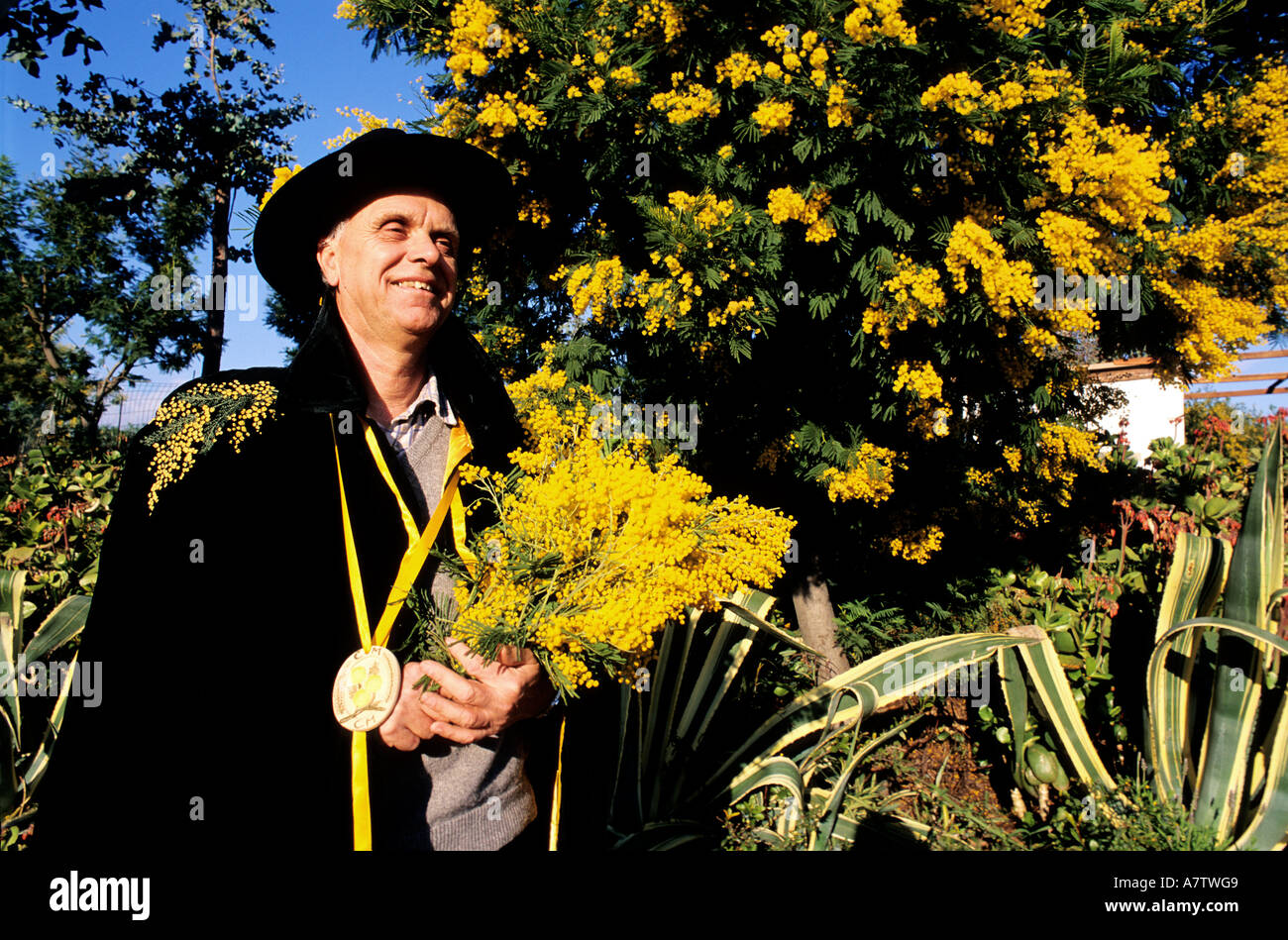 France, Alpes Maritimes, Pergomas village, Mr Livernet the Great Master ...