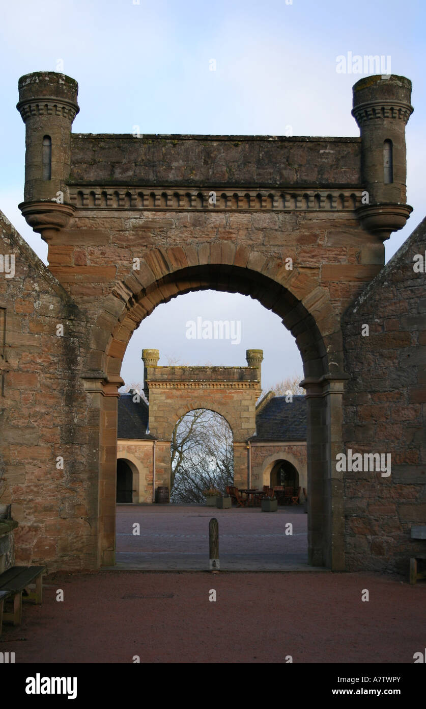 archway at Culzean Castle estate South Ayrshire Scotland February 2007 ...