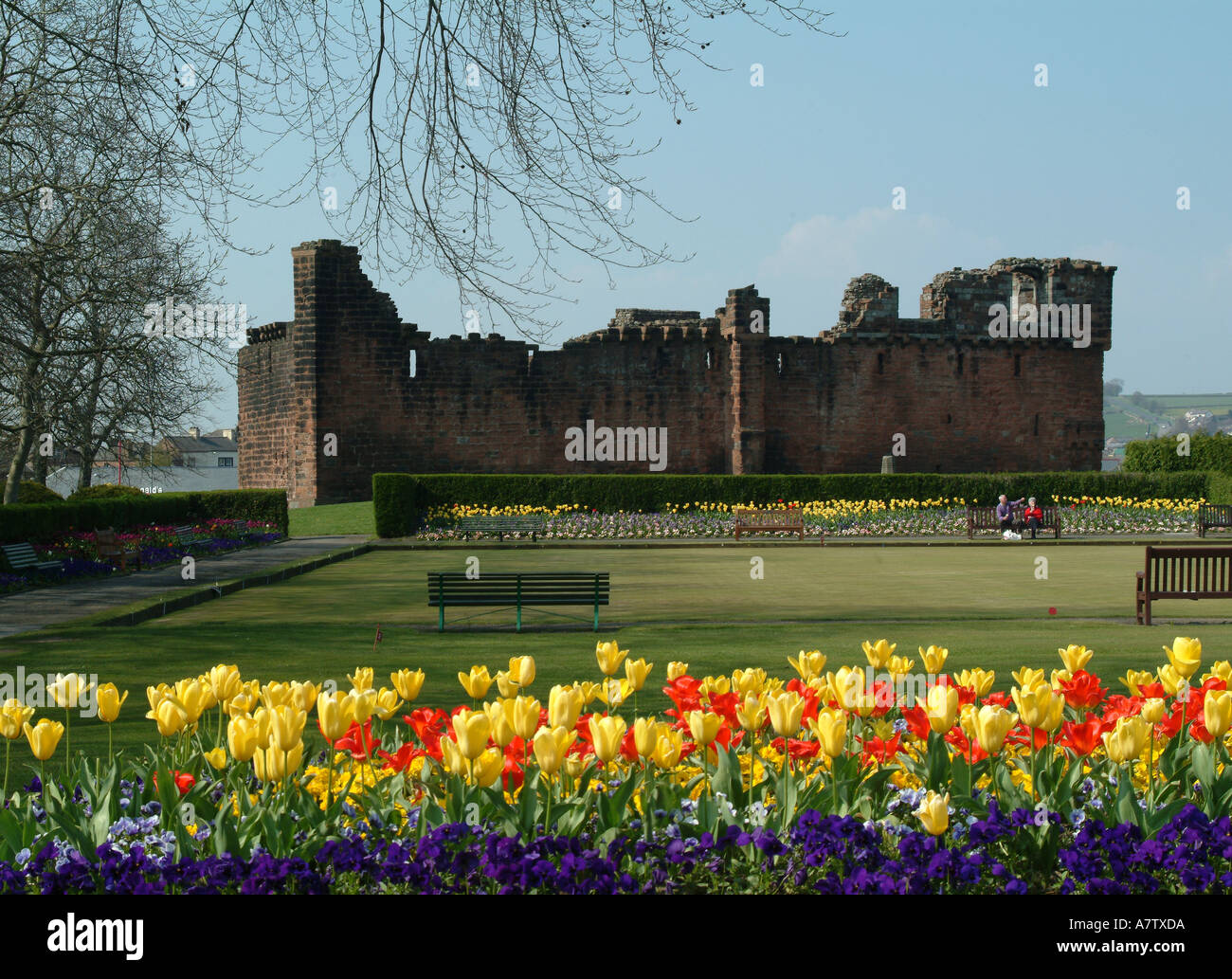 Penrith Castle Castle Park Penrith Cumbria England UK Stock Photo - Alamy