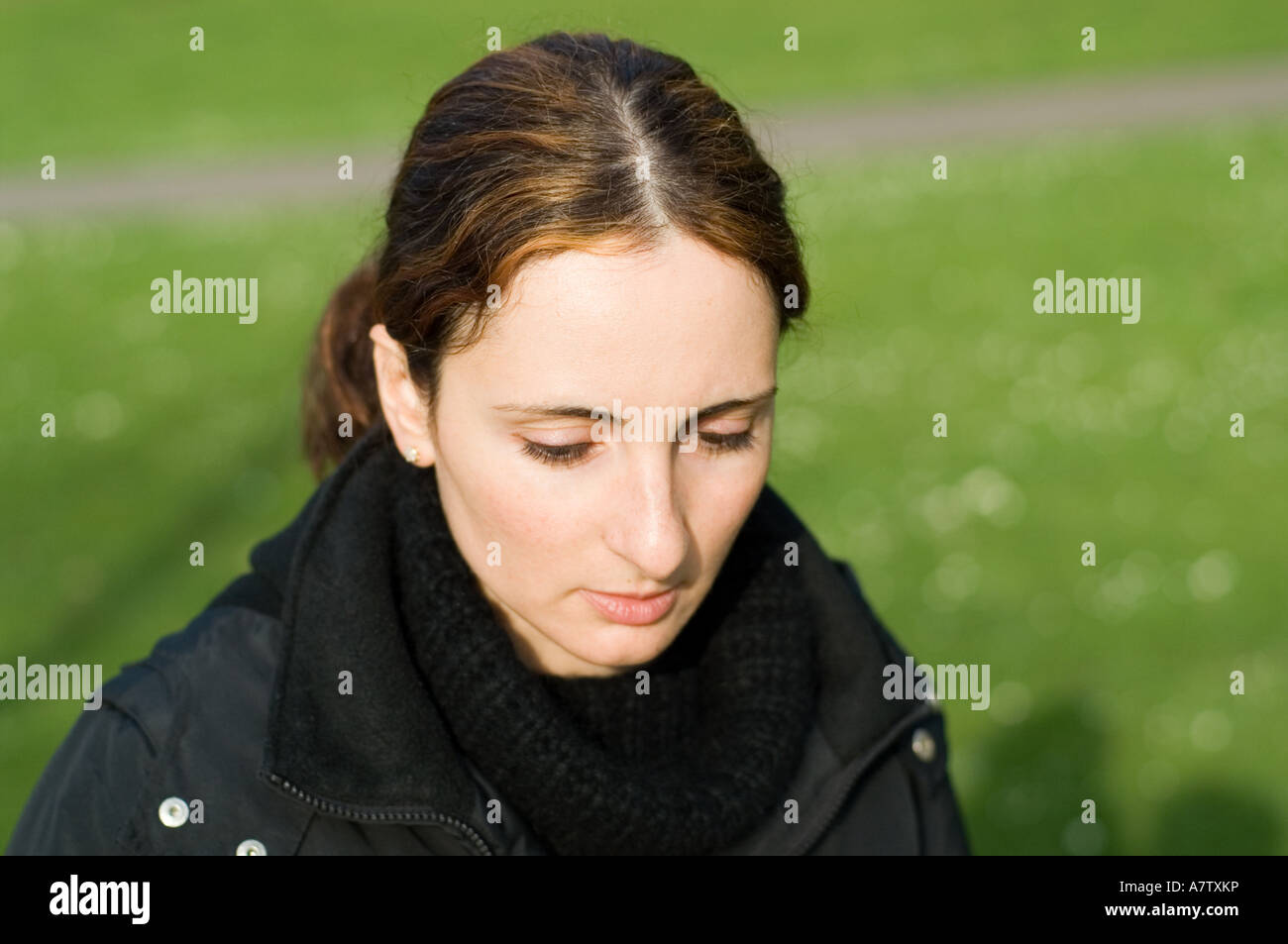 Brunette girl face hi-res stock photography and images - Alamy