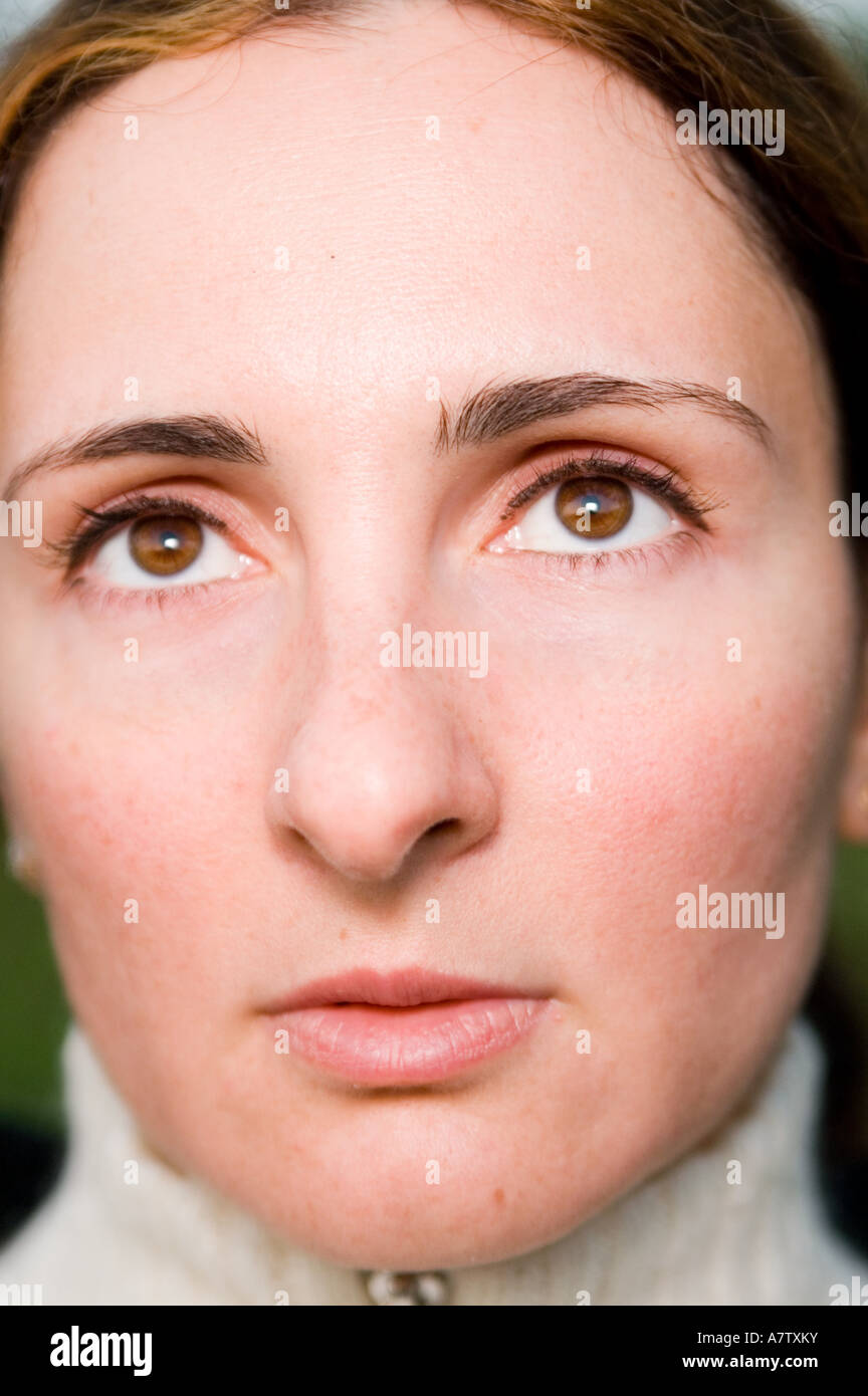Pretty girl, face detail Stock Photo - Alamy
