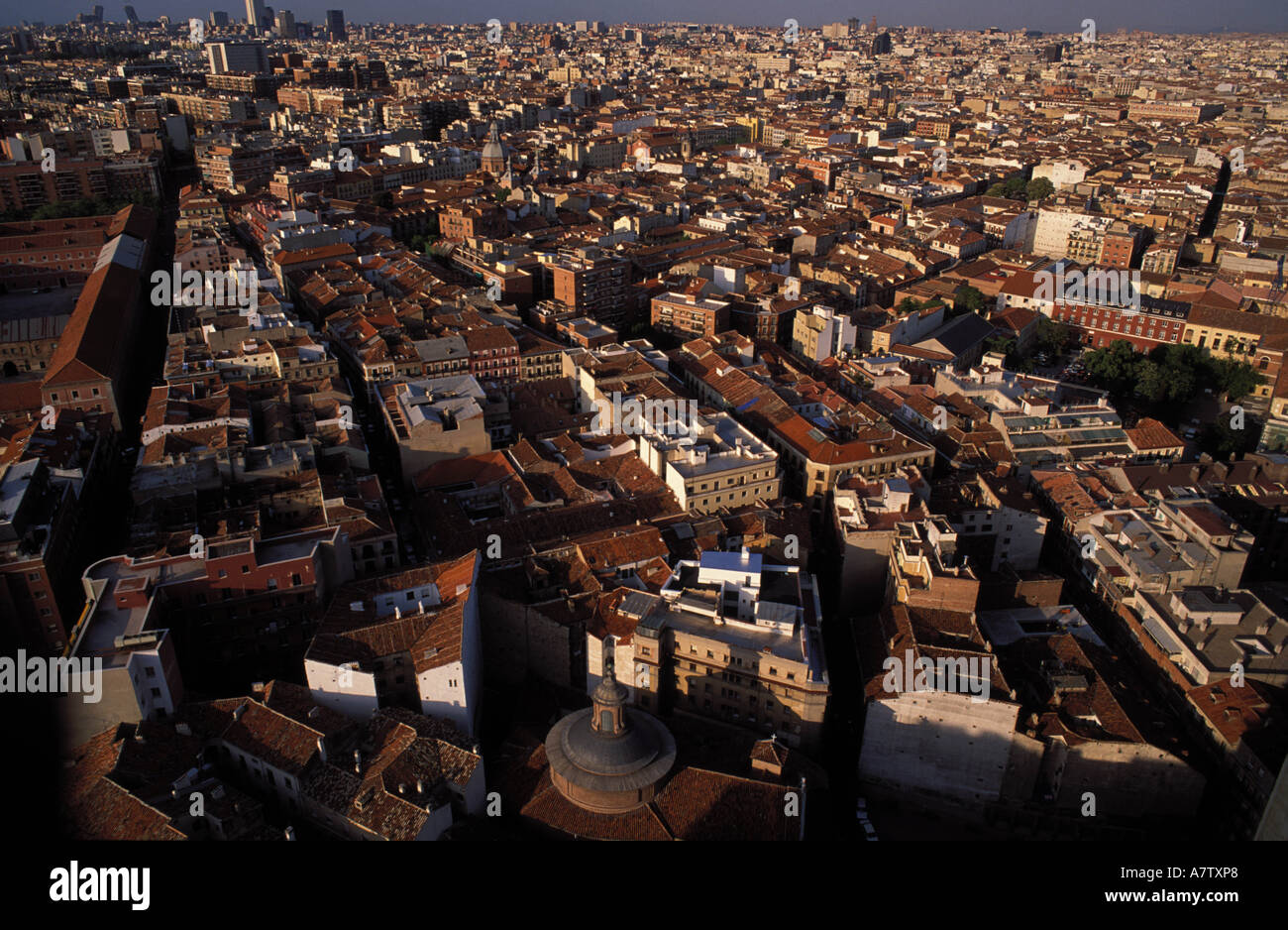 Spain, Madrid, overview of the downtown Stock Photo - Alamy