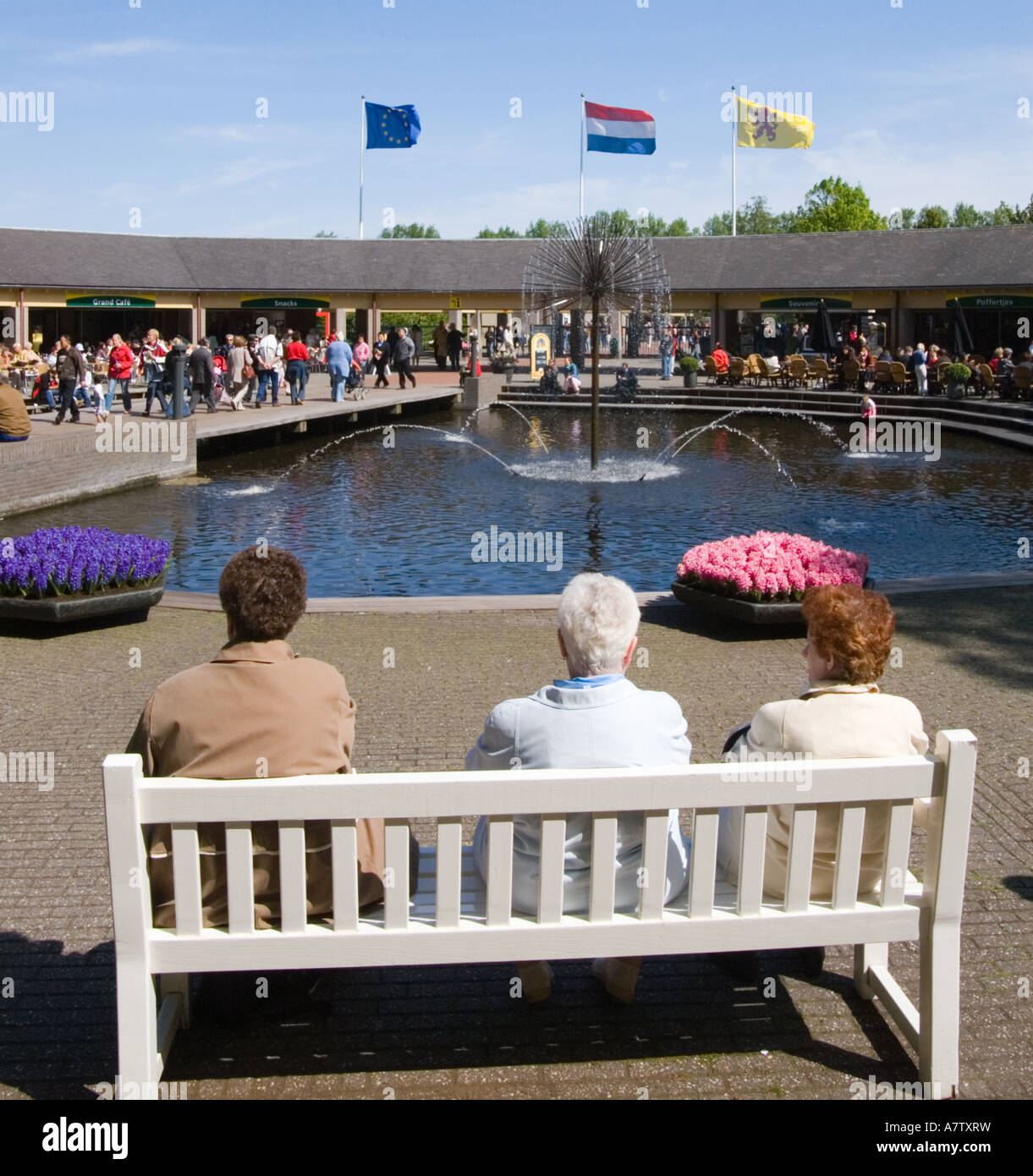 Senior citizens sitting on a bench hi-res stock photography and images ...