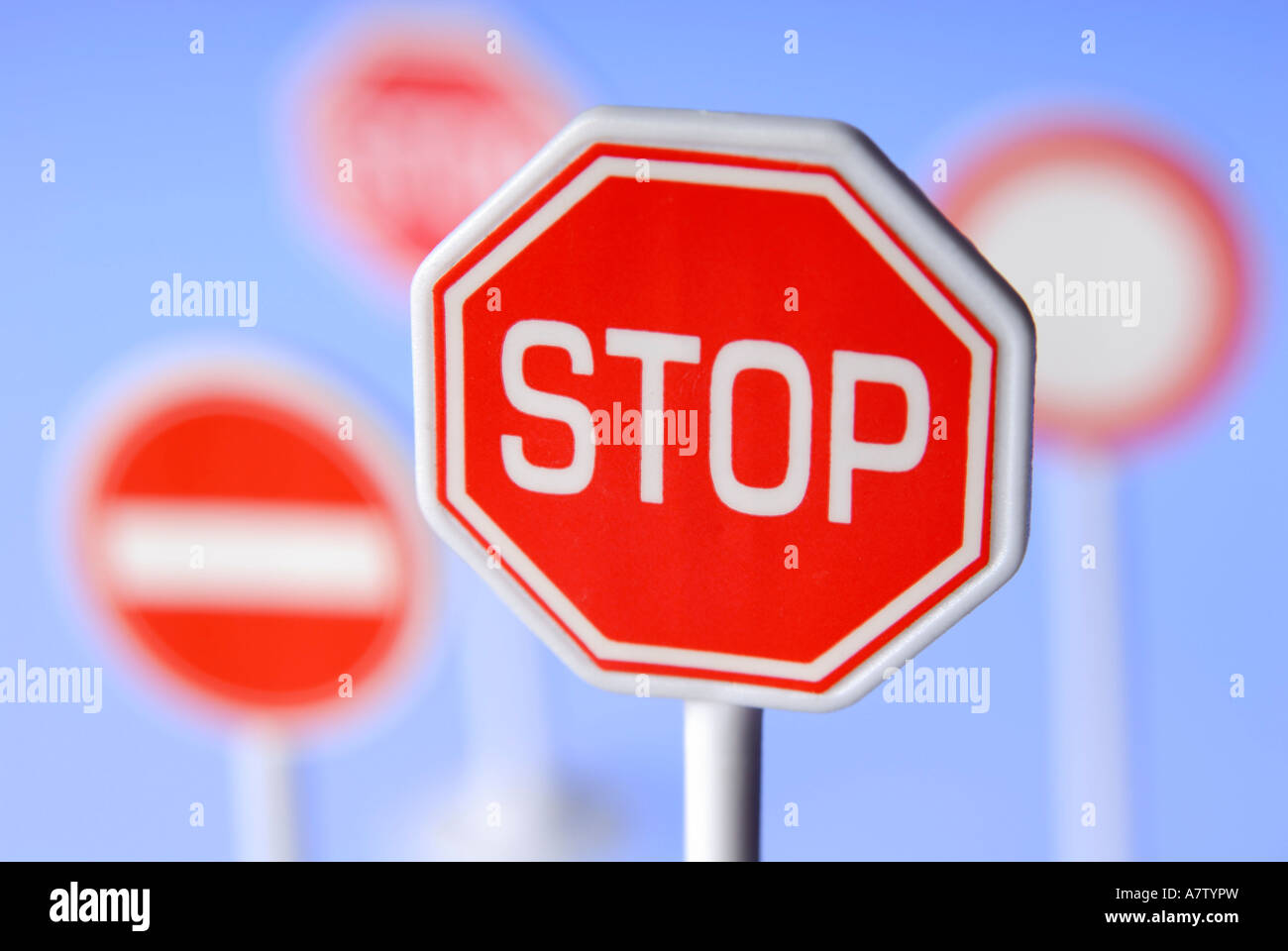 Stop sign focus on hi-res stock photography and images - Alamy