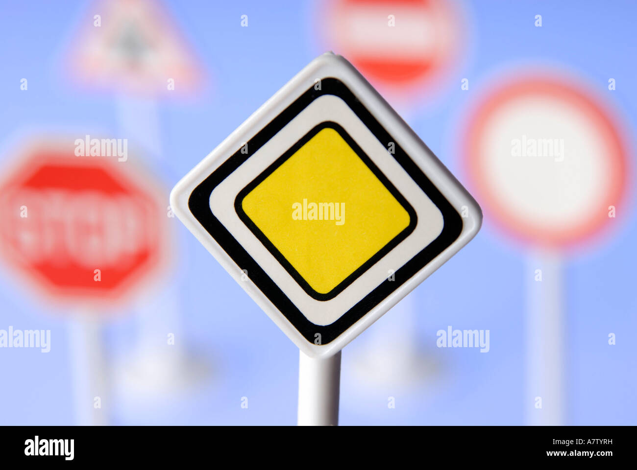 Close-up of road sign Stock Photo - Alamy