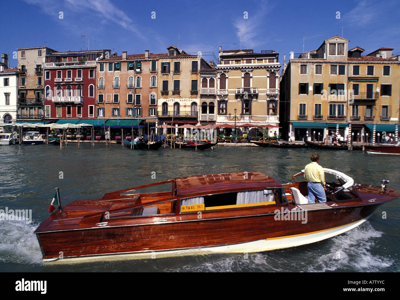 Venice boat view hi-res stock photography and images - Alamy