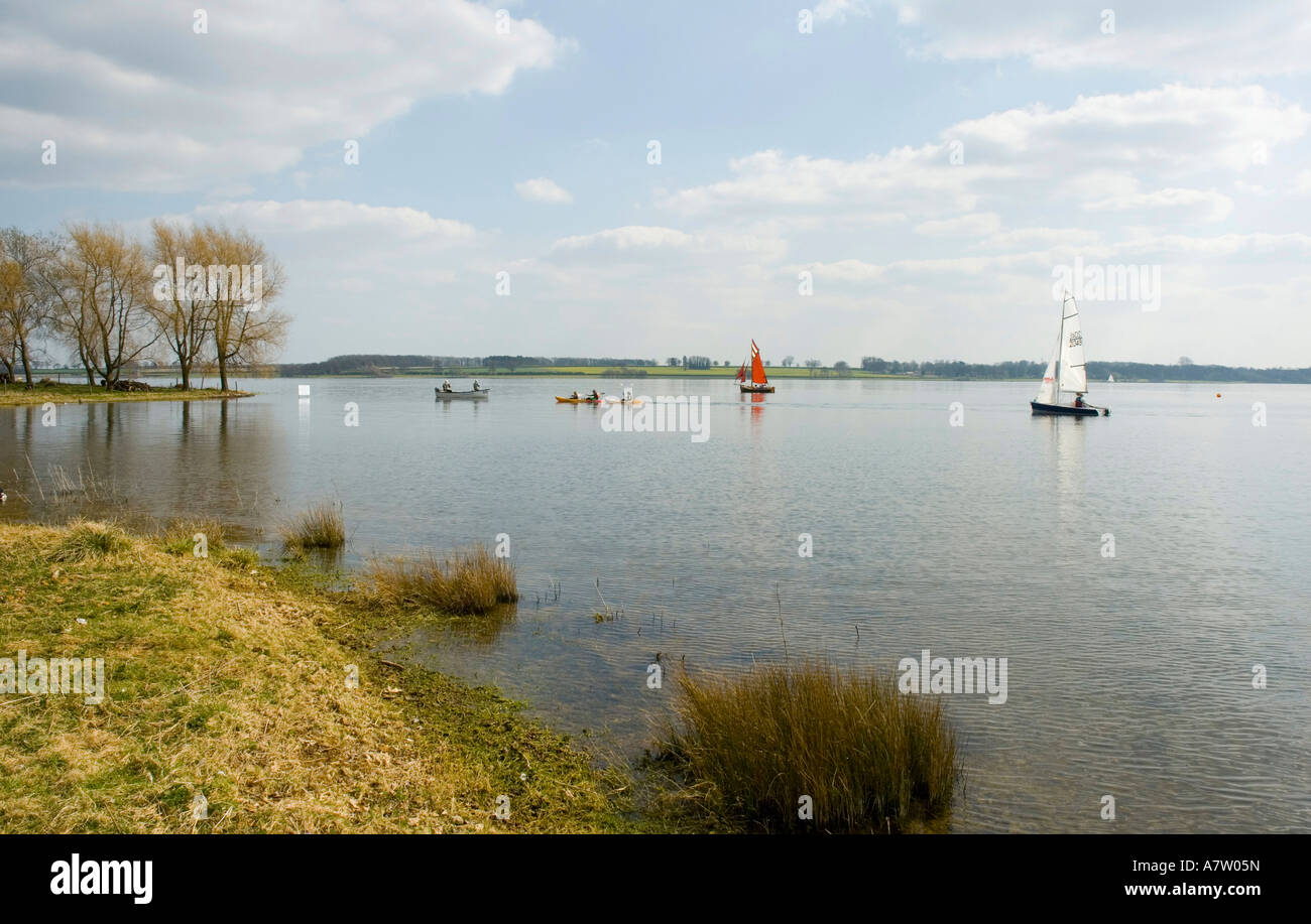 A landscape View over Rutland Water Stock Photo - Alamy