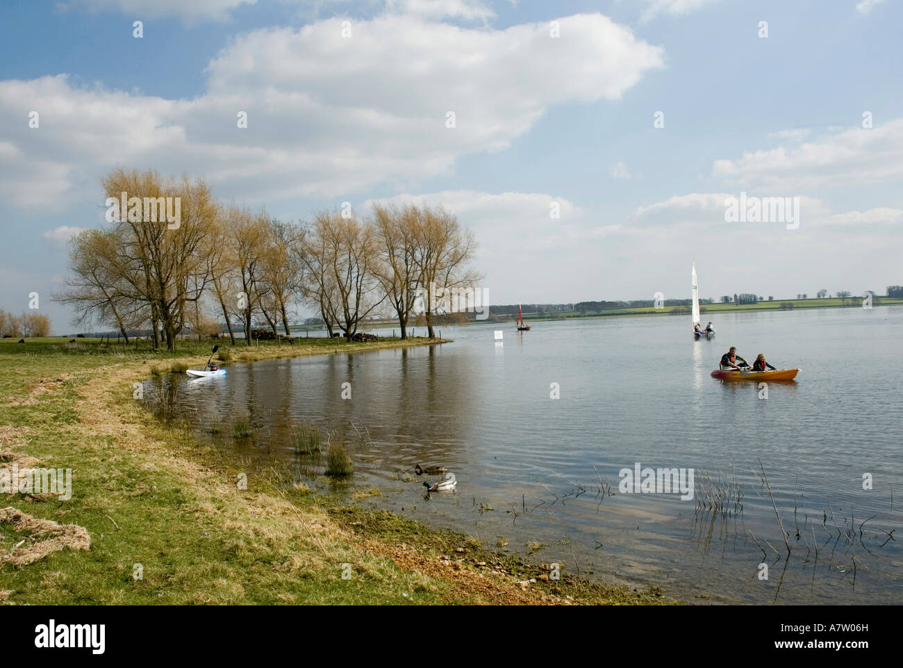A landscape View over Rutland Water Stock Photo - Alamy