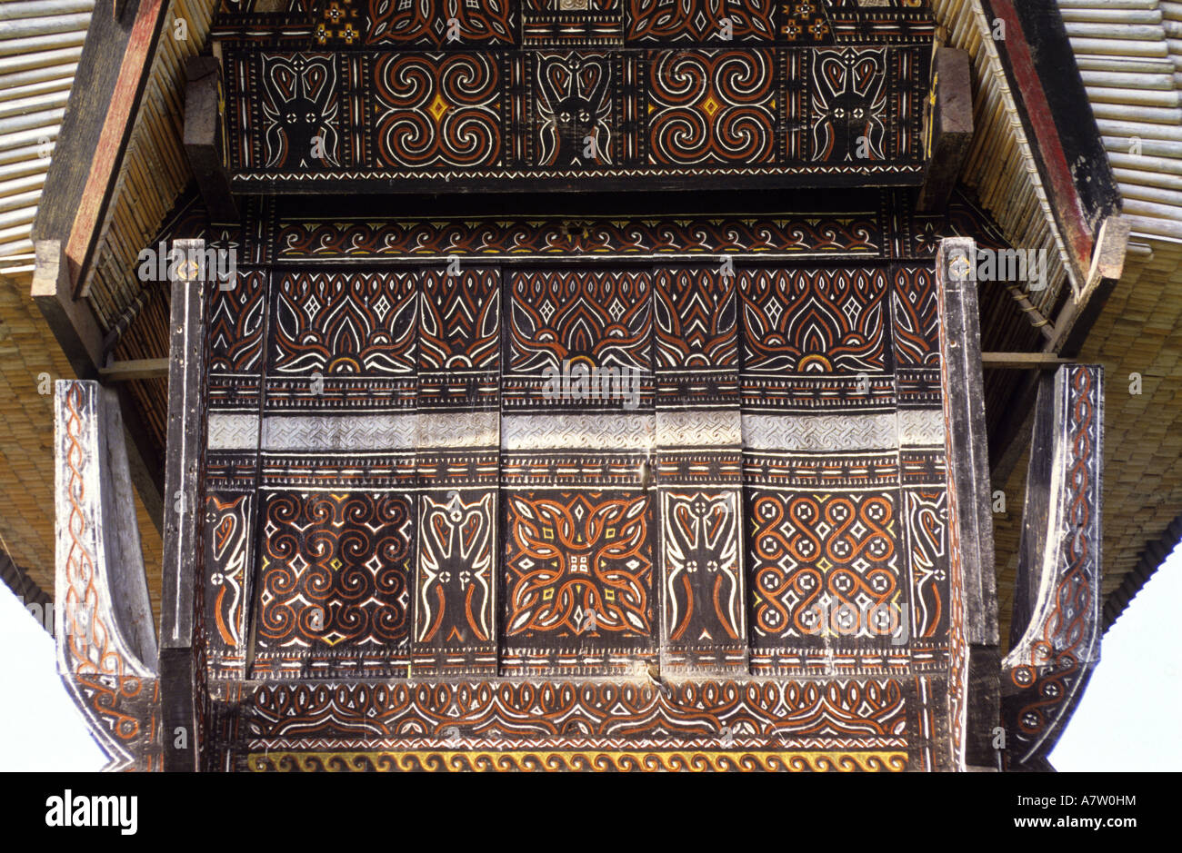 Detail of Tongkonan typical house from Torajaland Tana Toraja Sulawesi ...