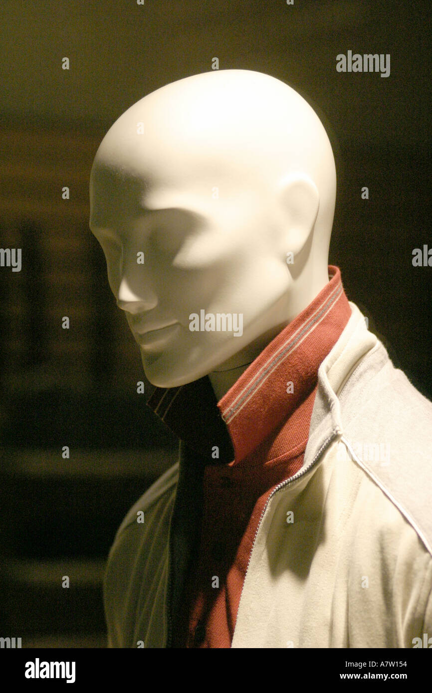 dummy head mannekin Horizontal Plastic Window display male Stock Photo ...