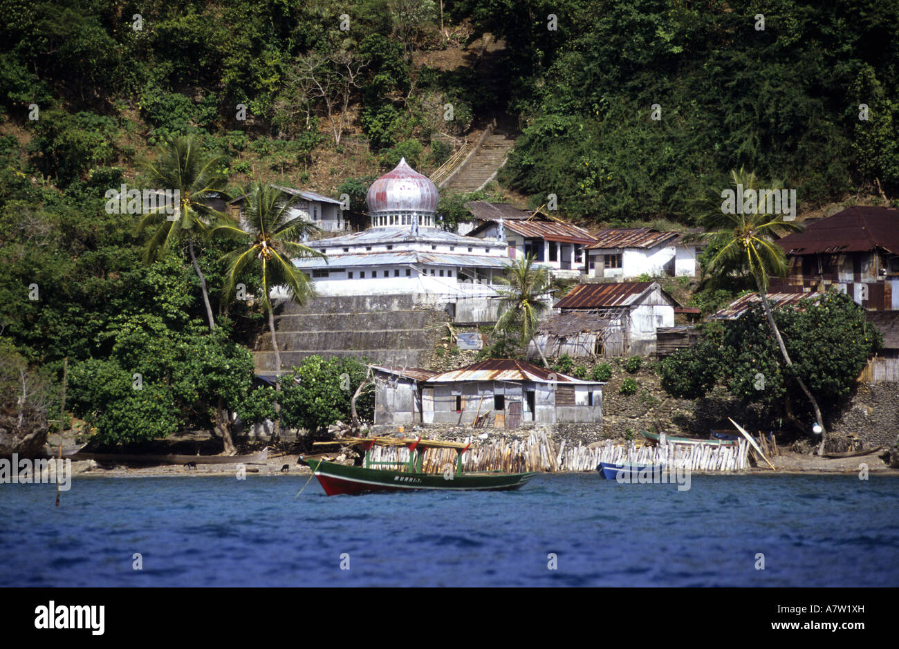 Banda besar village Hontar island Banda island Moluccas islands ...