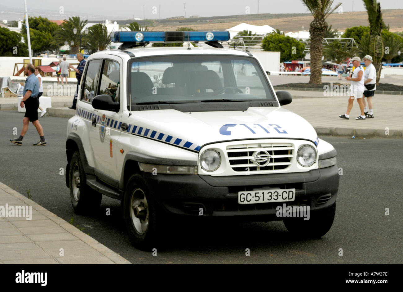 Canary police car hi-res stock photography and images - Alamy