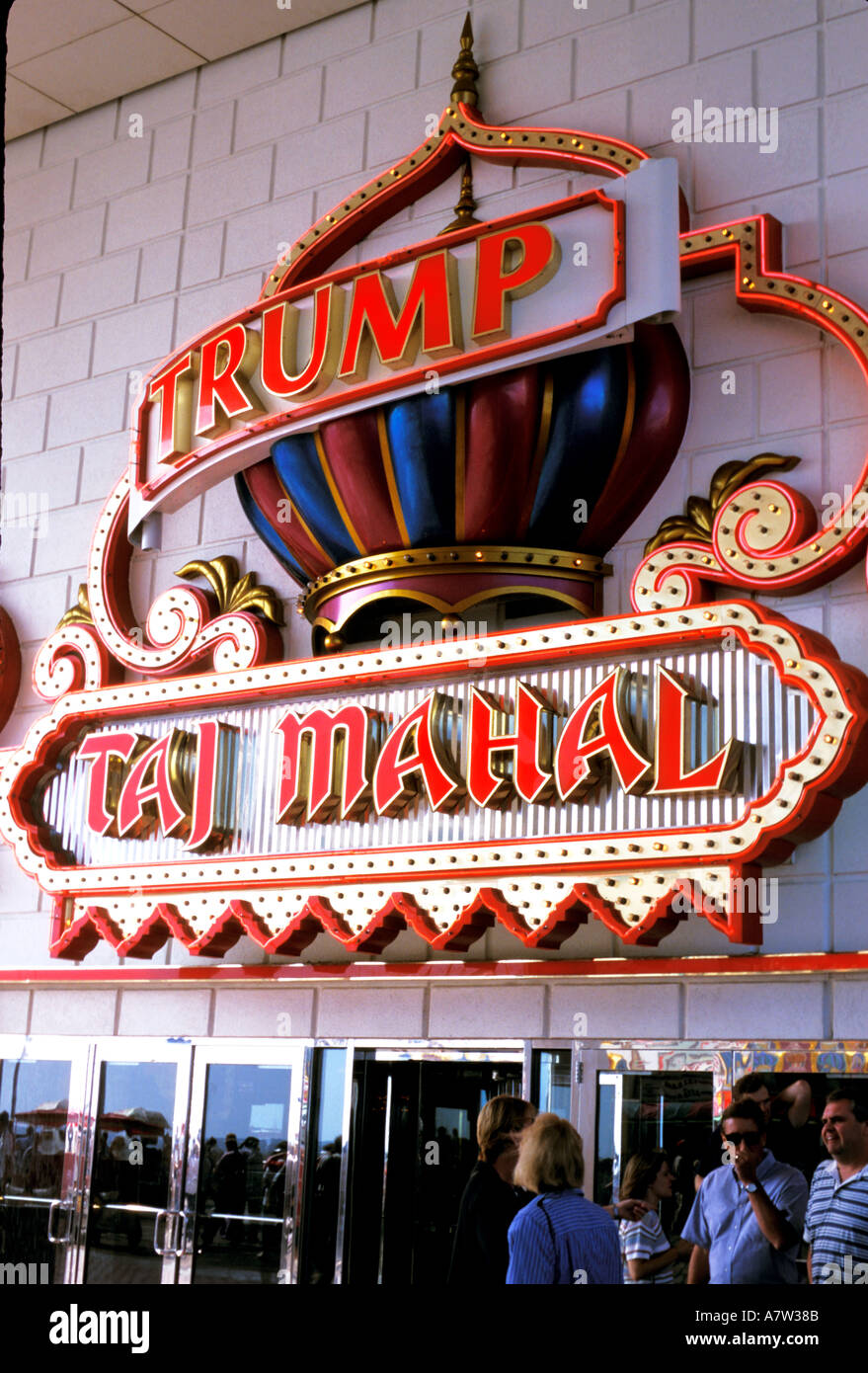 Trump Taj Mahal Hotel and Casino on the Boardwalk Atlantic City New ...