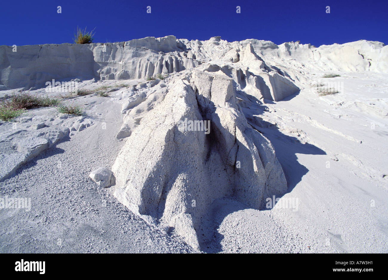 Italy, Sicily, Aeolian Islands, Lipari island, pumice stone quarries ...