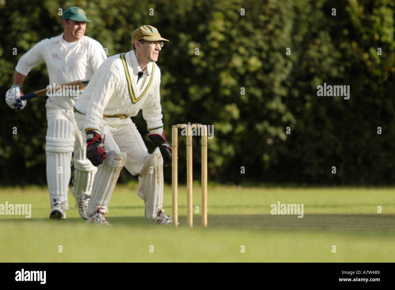 Wicket keeper concentration hi-res stock photography and images - Alamy