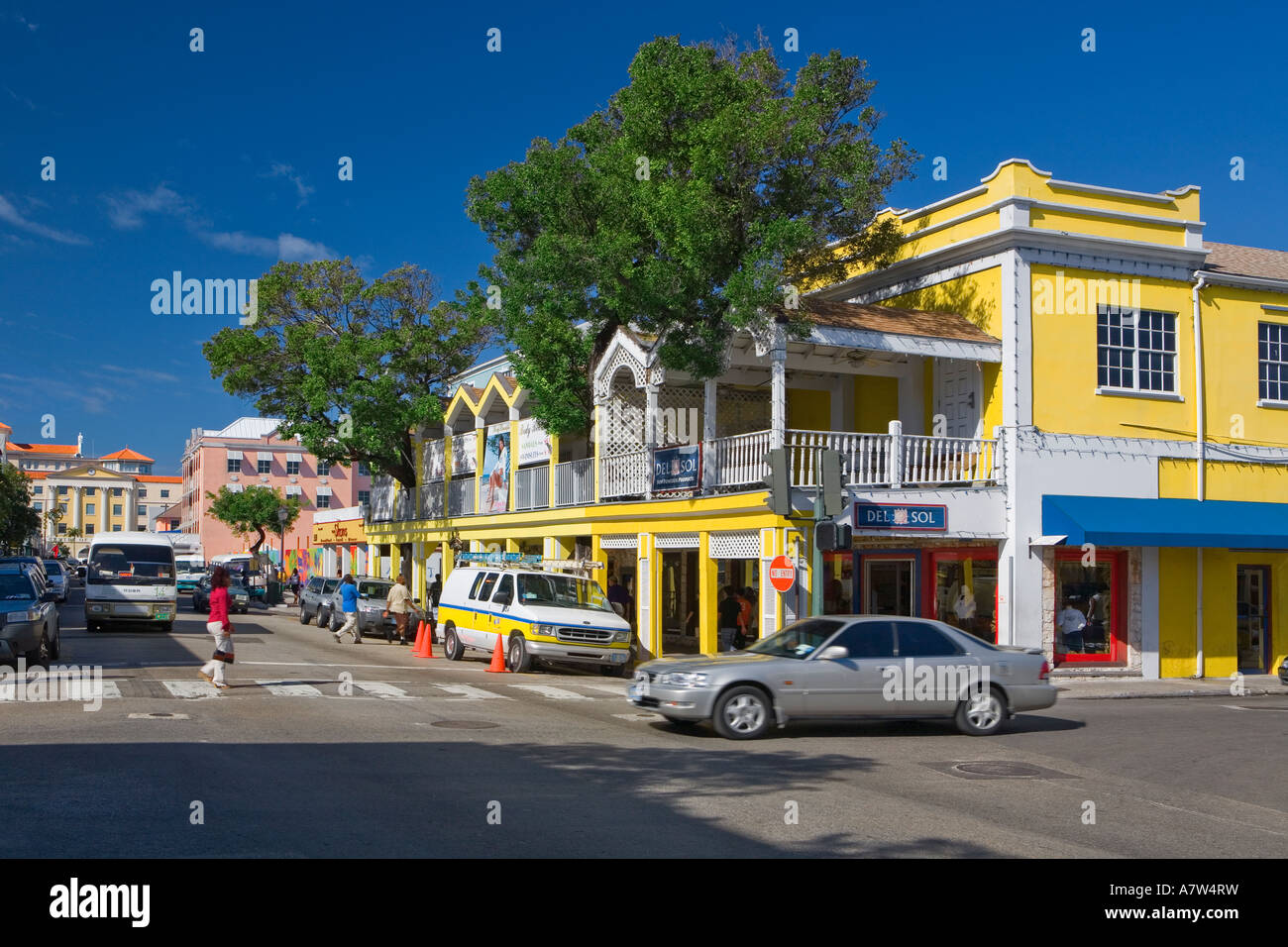 Downtown Nassau, Bahamas Stock Photo - Alamy