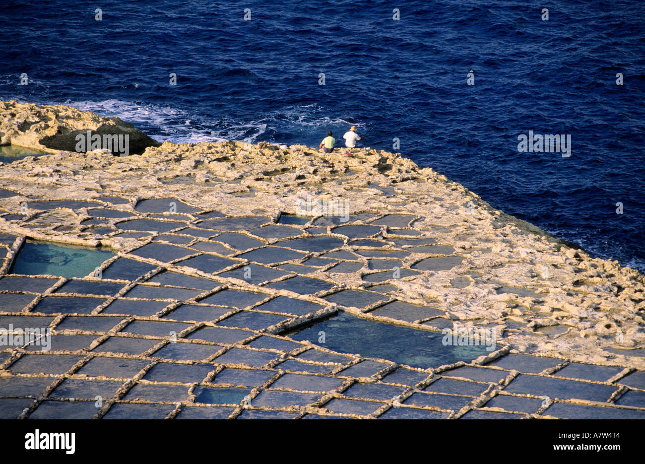 Malta, Gozo Island, saltworks of Gozo Stock Photo - Alamy