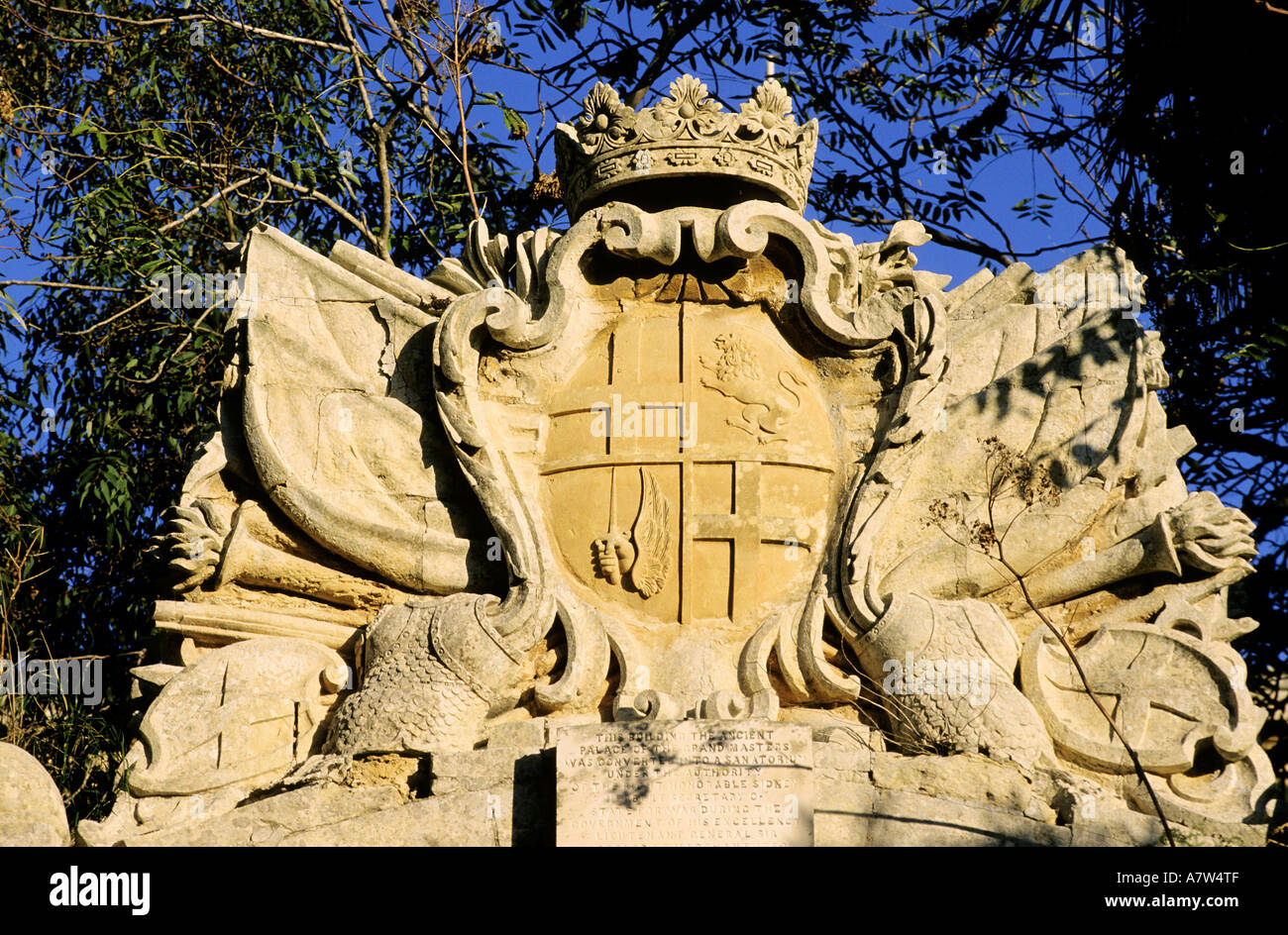 The princes of maltas coat of arms hi-res stock photography and images ...