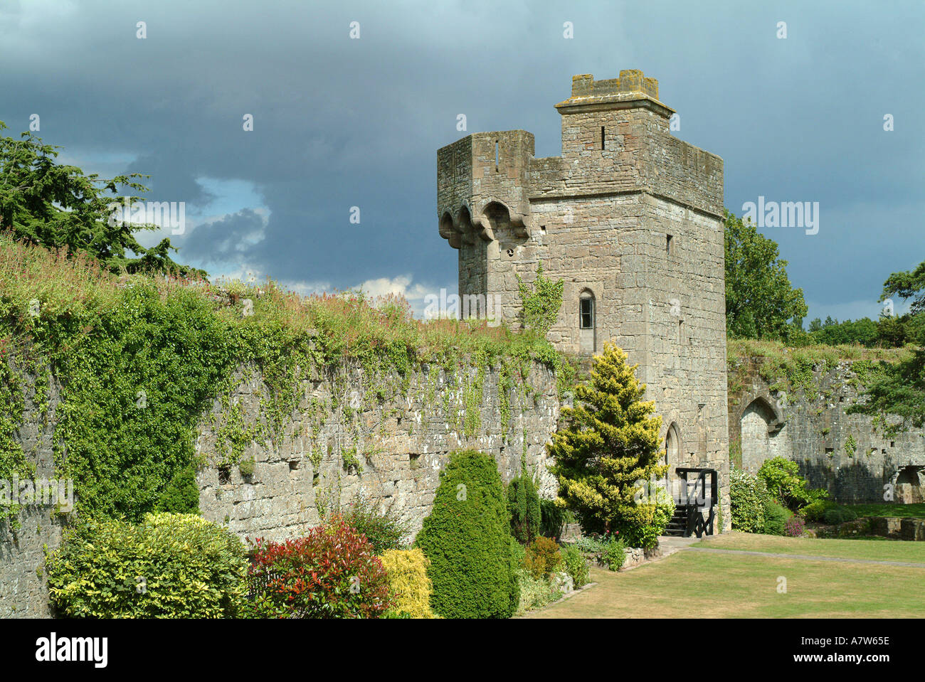 Woodstock Tower at Caldicot Castle Monmouthshire Gwent Stock Photo - Alamy