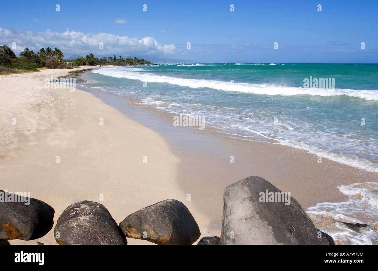 Oneula Beach, Oahu Hawaii Stock Photo - Alamy