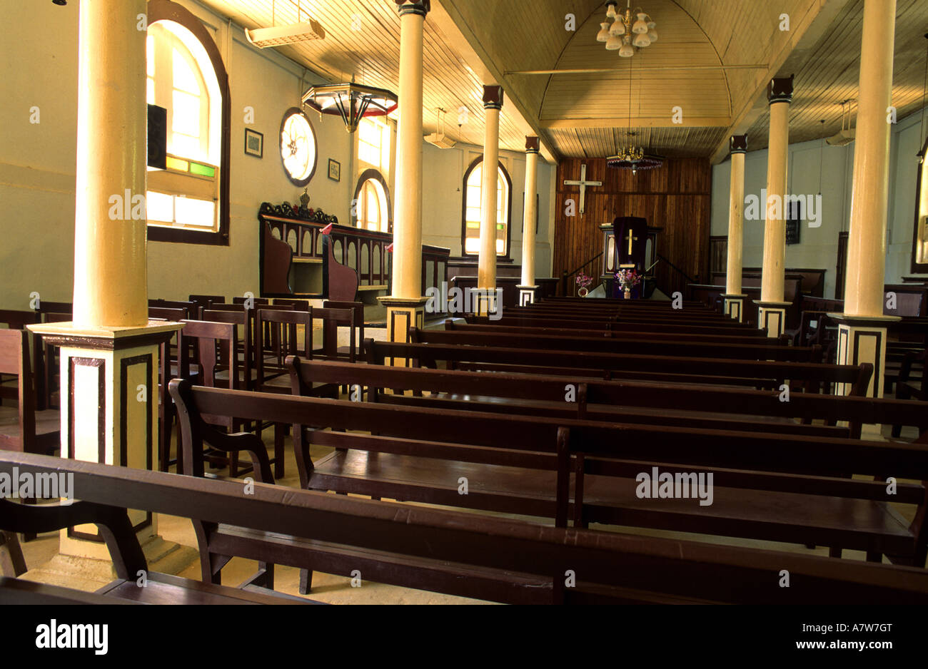 Portuguese church Ambon island Moluccas islands Indonesia Stock Photo ...