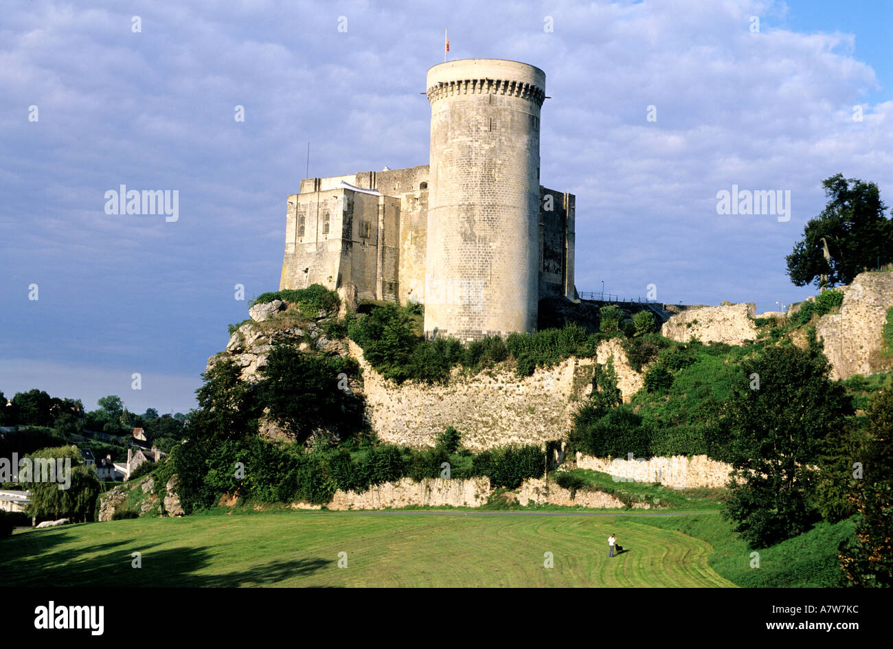 France, Calvados, Falaise, William the Conqueror's castle Stock Photo ...