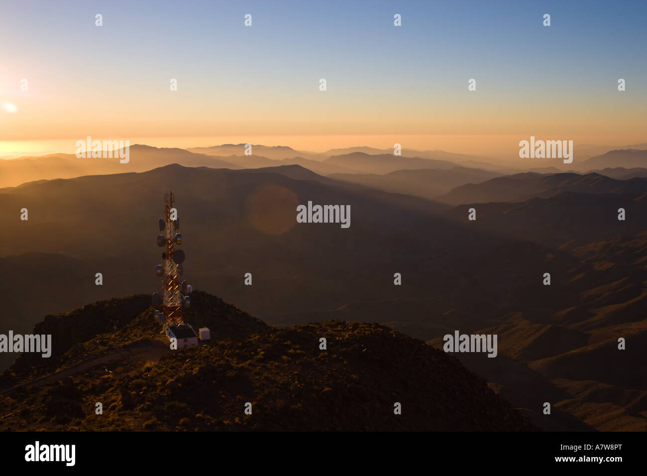 Sunset from Cerro Tololo Stock Photo - Alamy