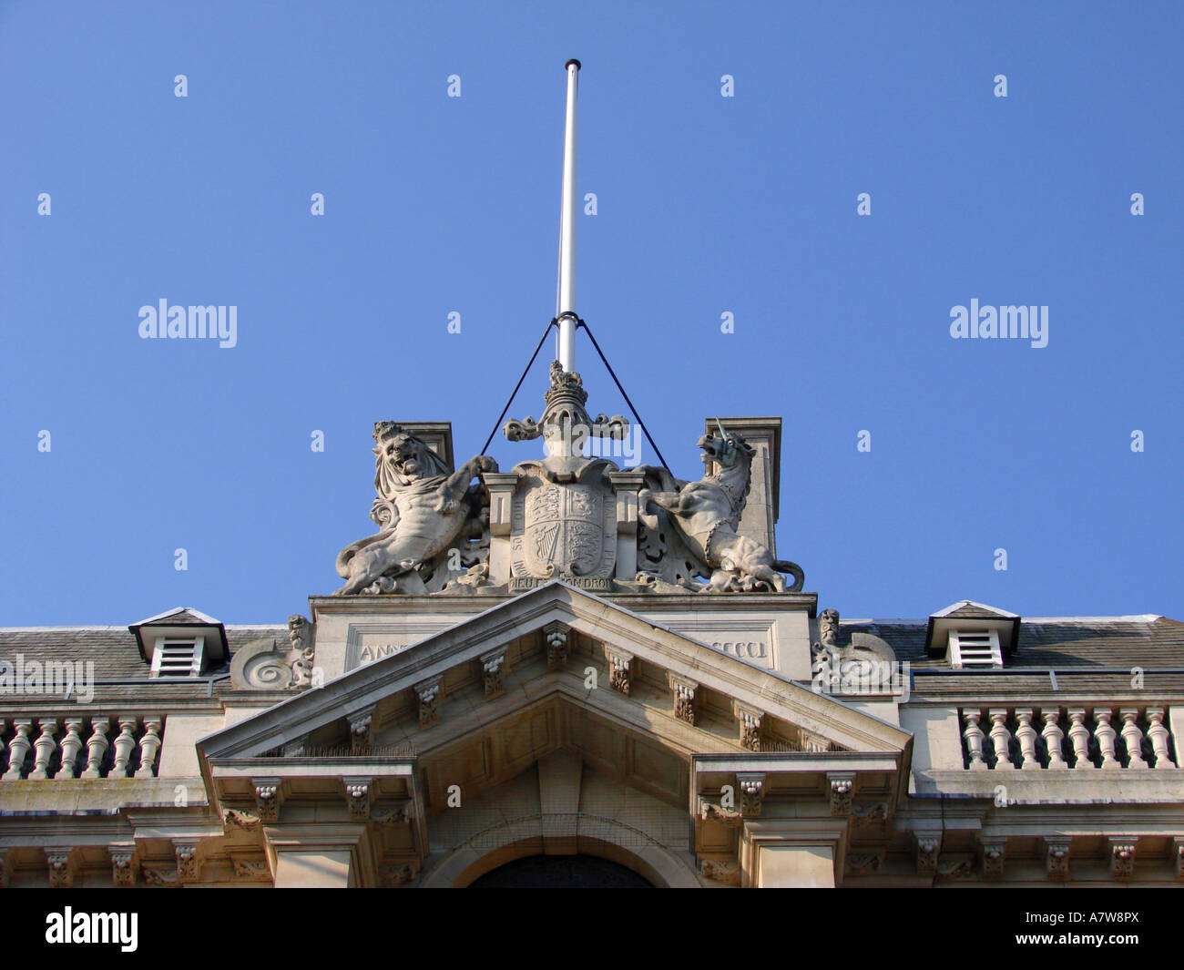 Roof top of the victorian town hall colchester high street Stock Photo ...
