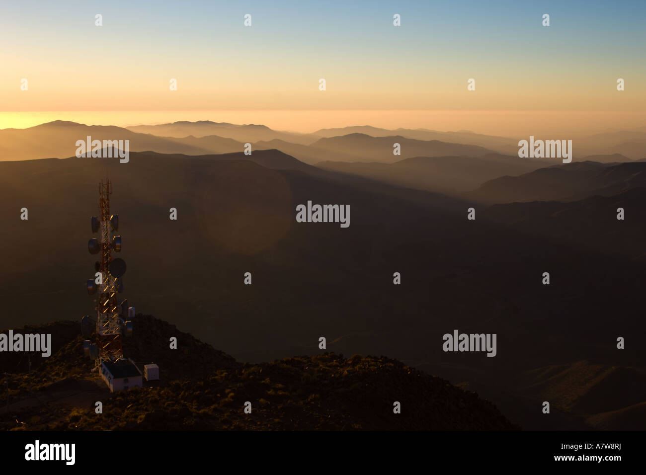 Sunset from Cerro Tololo Stock Photo - Alamy