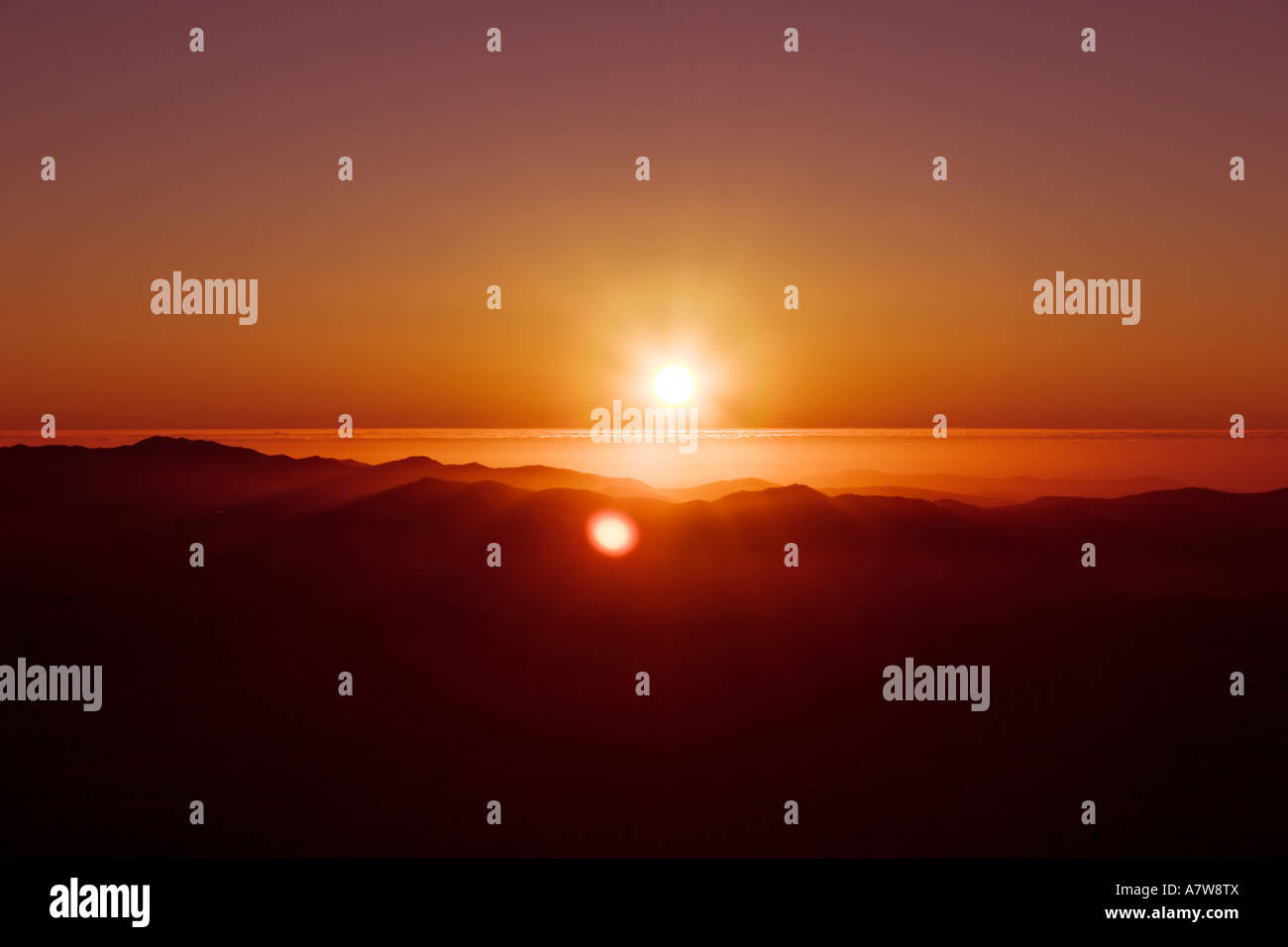 Sunset from Cerro Tololo Stock Photo - Alamy