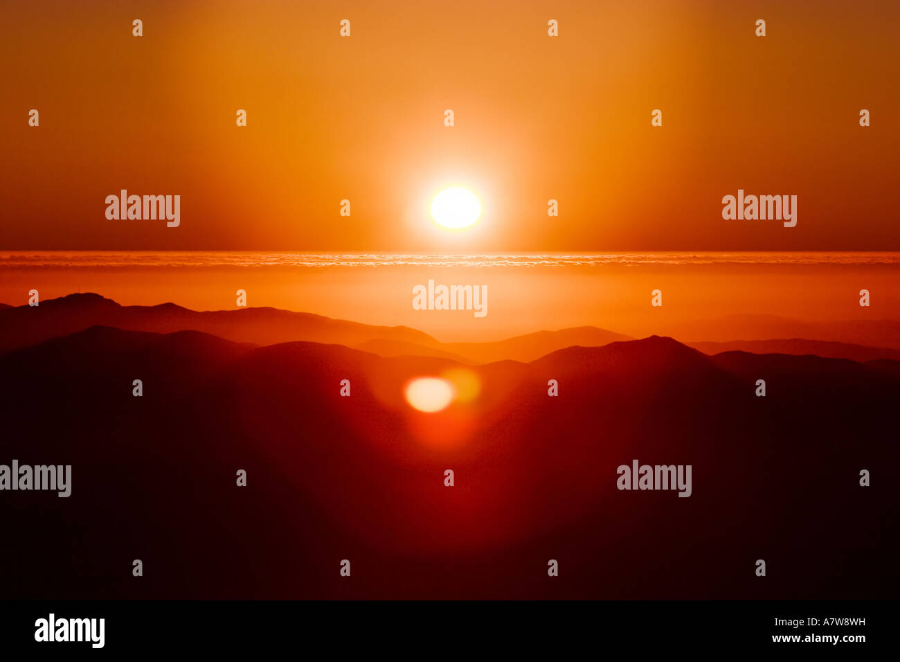 Sunset from Cerro Tololo Stock Photo - Alamy