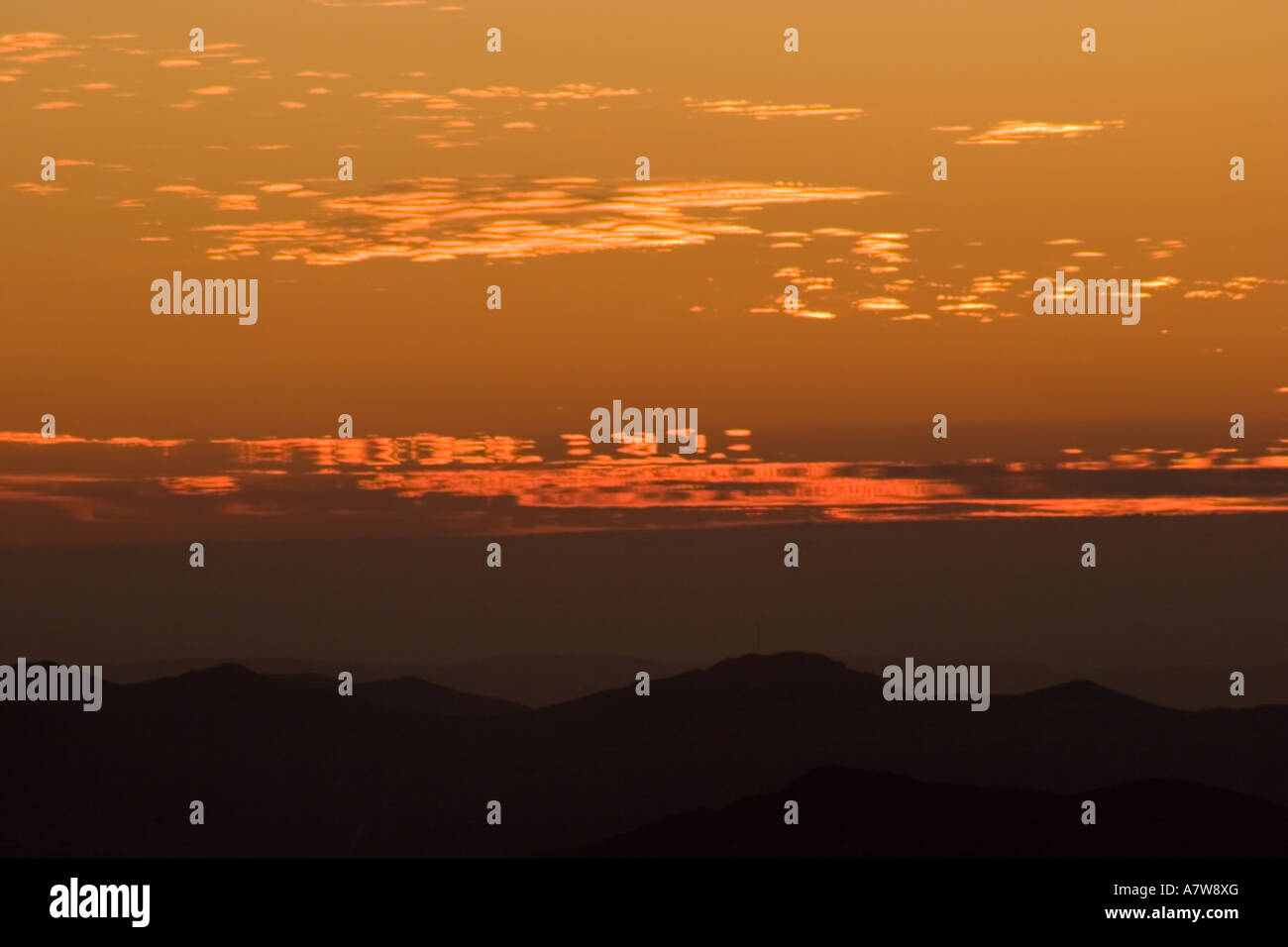 Sunset from Cerro Tololo Stock Photo - Alamy