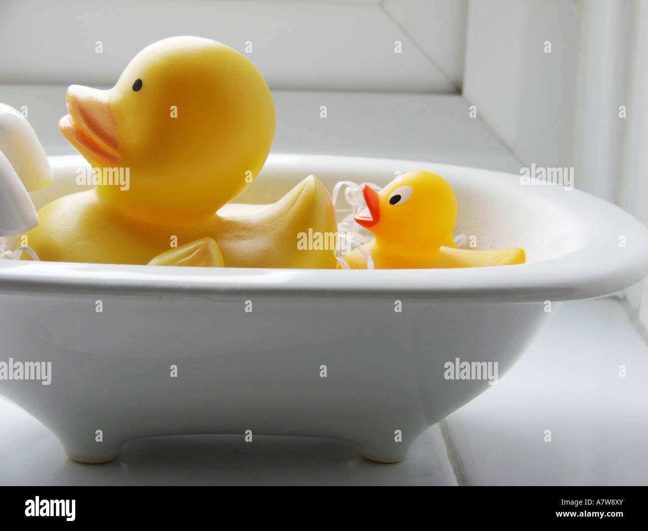 Rubber ducks in an ornamental bath Stock Photo - Alamy