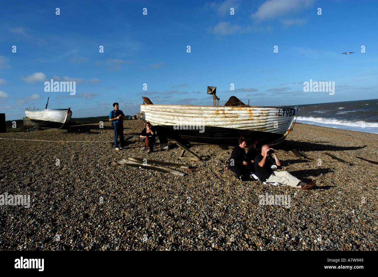 Dunwich Beach, Dunwich Suffolk, England. Site of lost port of Dunwich ...